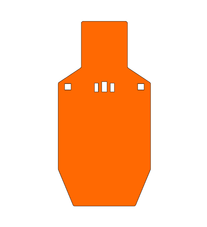 AC Zone Steel Target 2/3 Size | Origin Target Systems – Origin Tactical ...